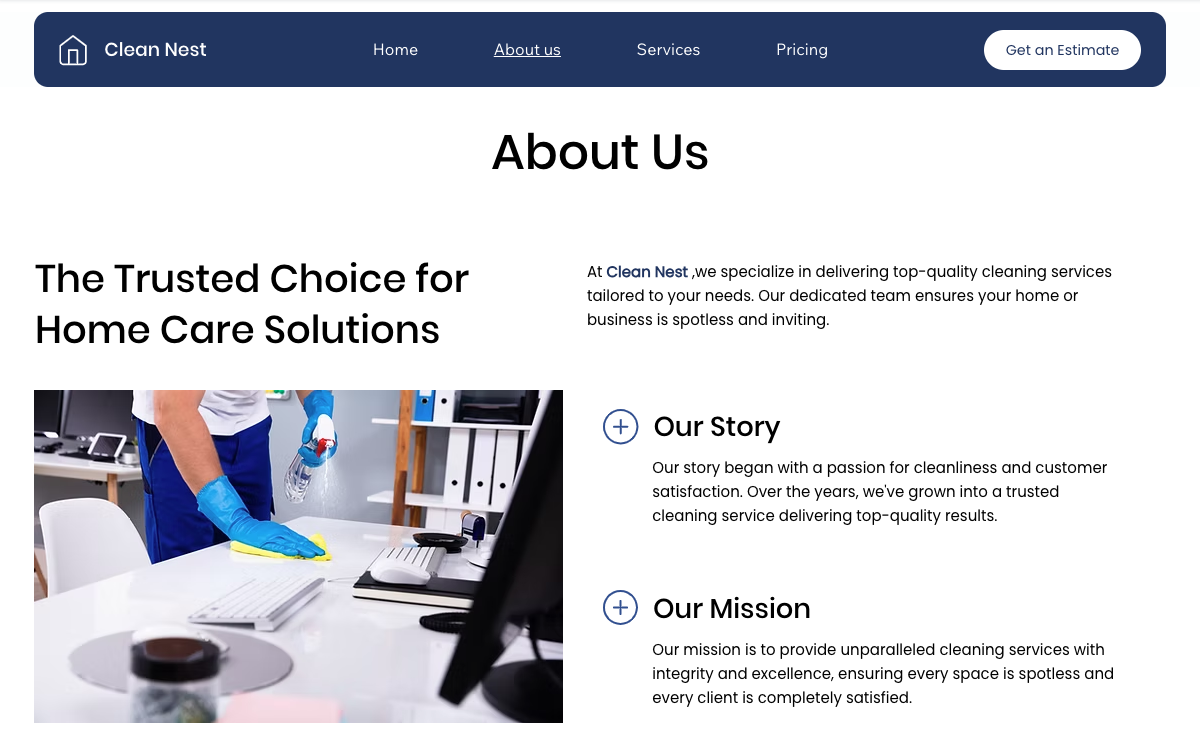 Clean Nest | Wix Marketplace | Wix.com